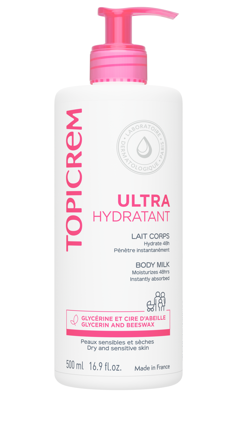 TOPICREM Ultra Moisturising Body Milk 500ml - John Bell & Croyden
