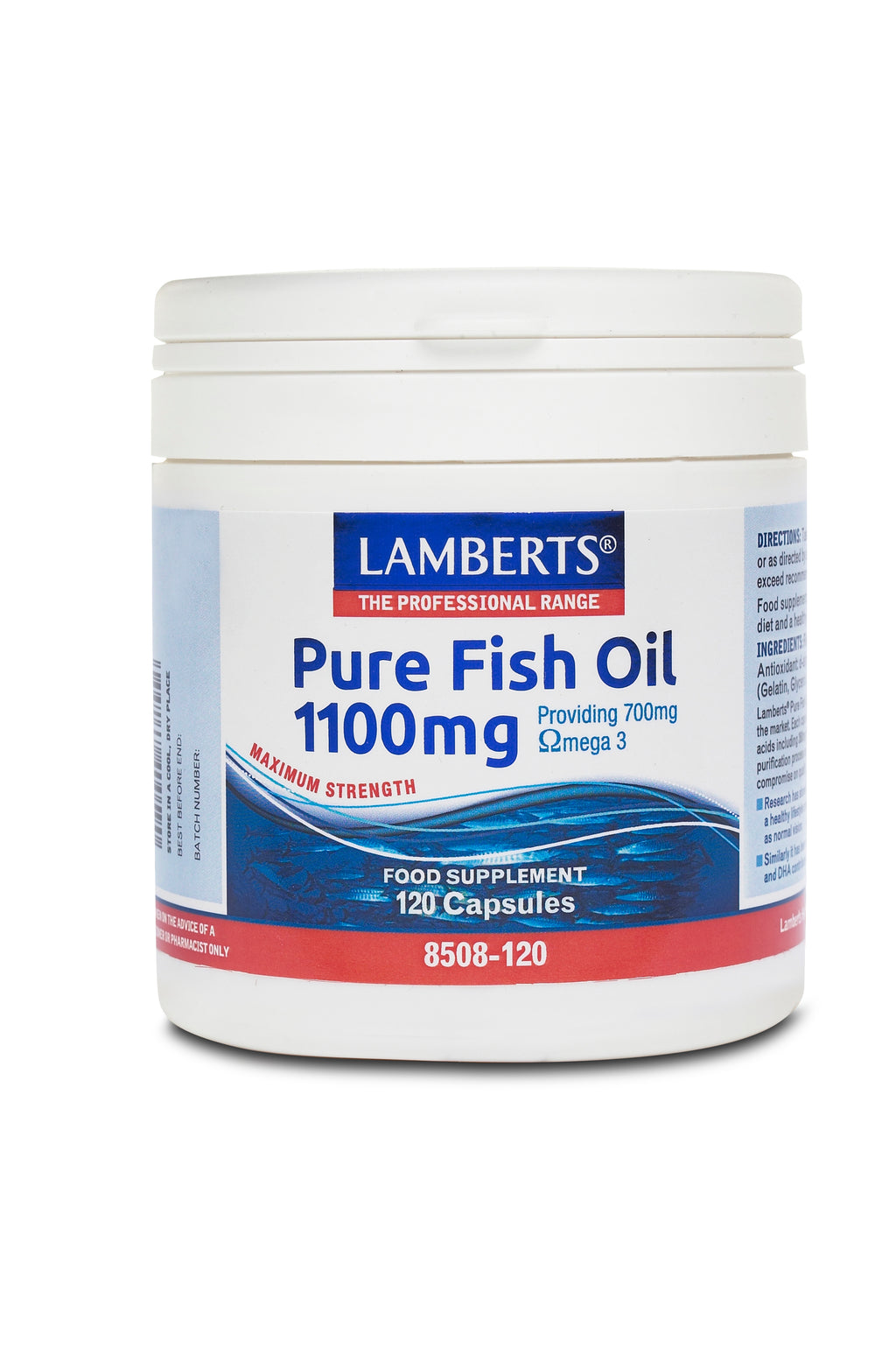 LAMBERTS Pure Fish Oil 1100Mg 120 capsules – John Bell & Croyden