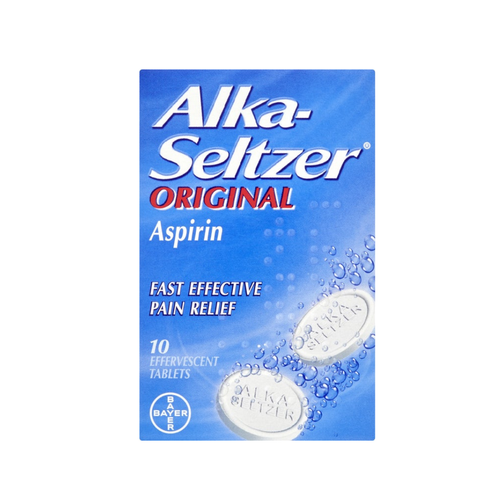 Alka-Seltzer Original Aspirin Effervescent 10 Tablets – John Bell & Croyden
