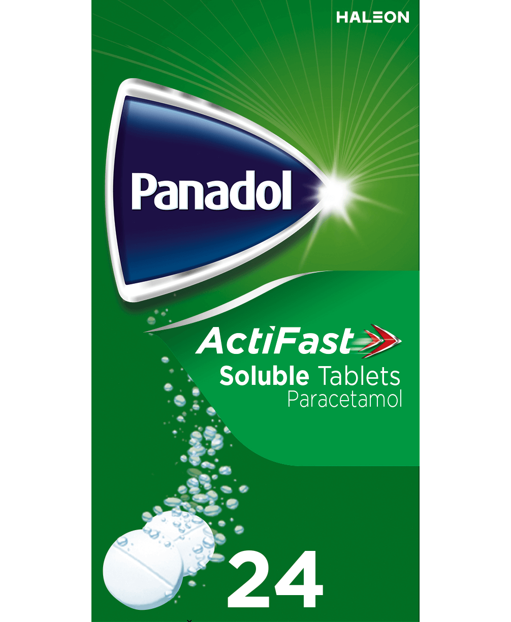 Panadol Actifast Paracetamol 24 Soluble Tablets - John Bell & Croyden ...