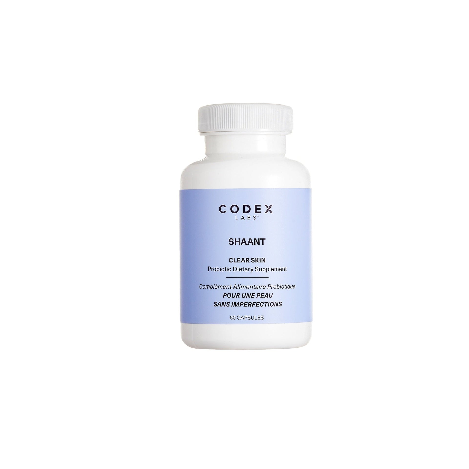 Codex Labs Shaant Clear Skin Probiotic Supplement Capsules 60 Capsules ...