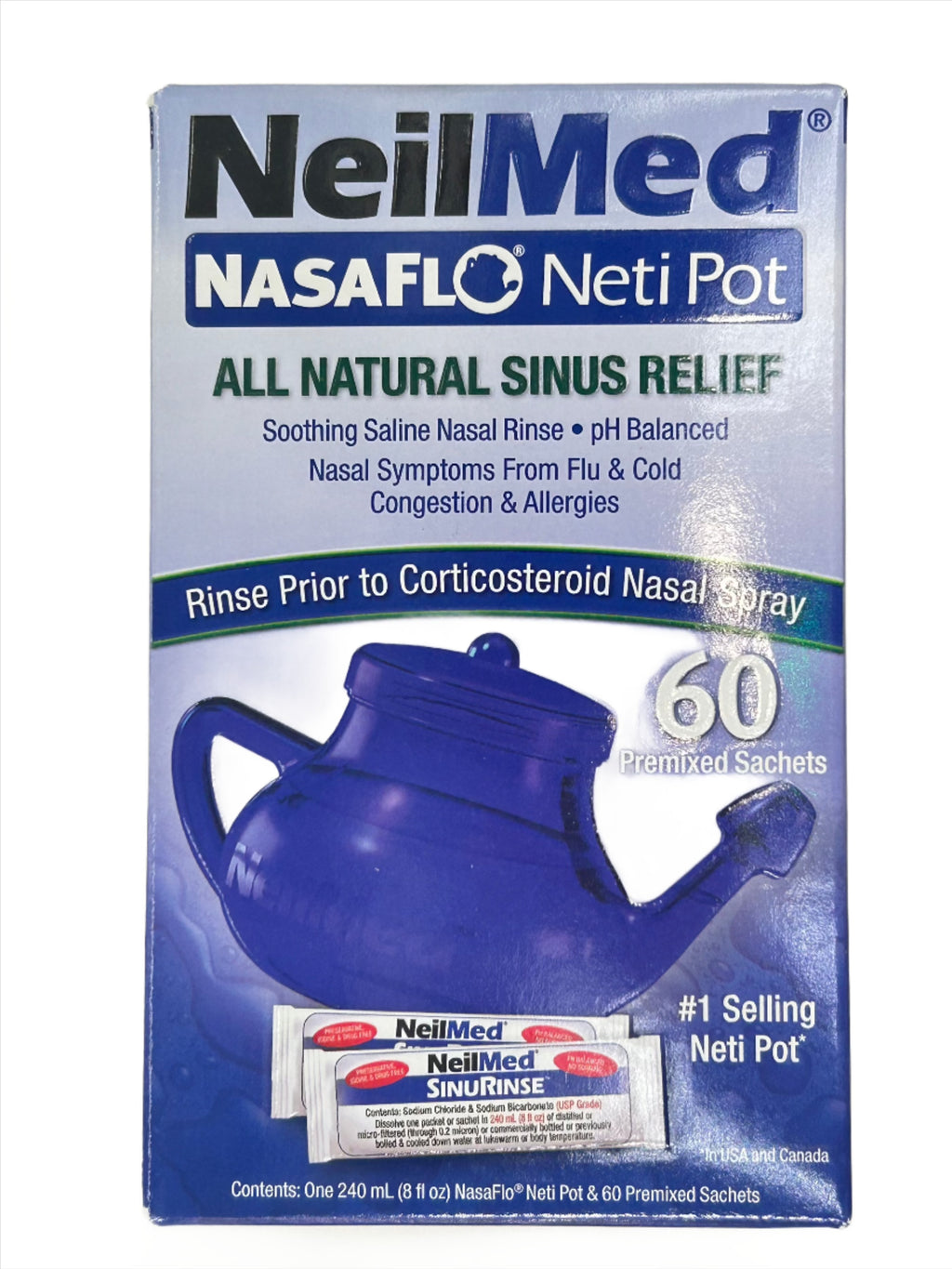NEILMED NasaFlo Porcelain Neti Pot – John Bell & Croyden