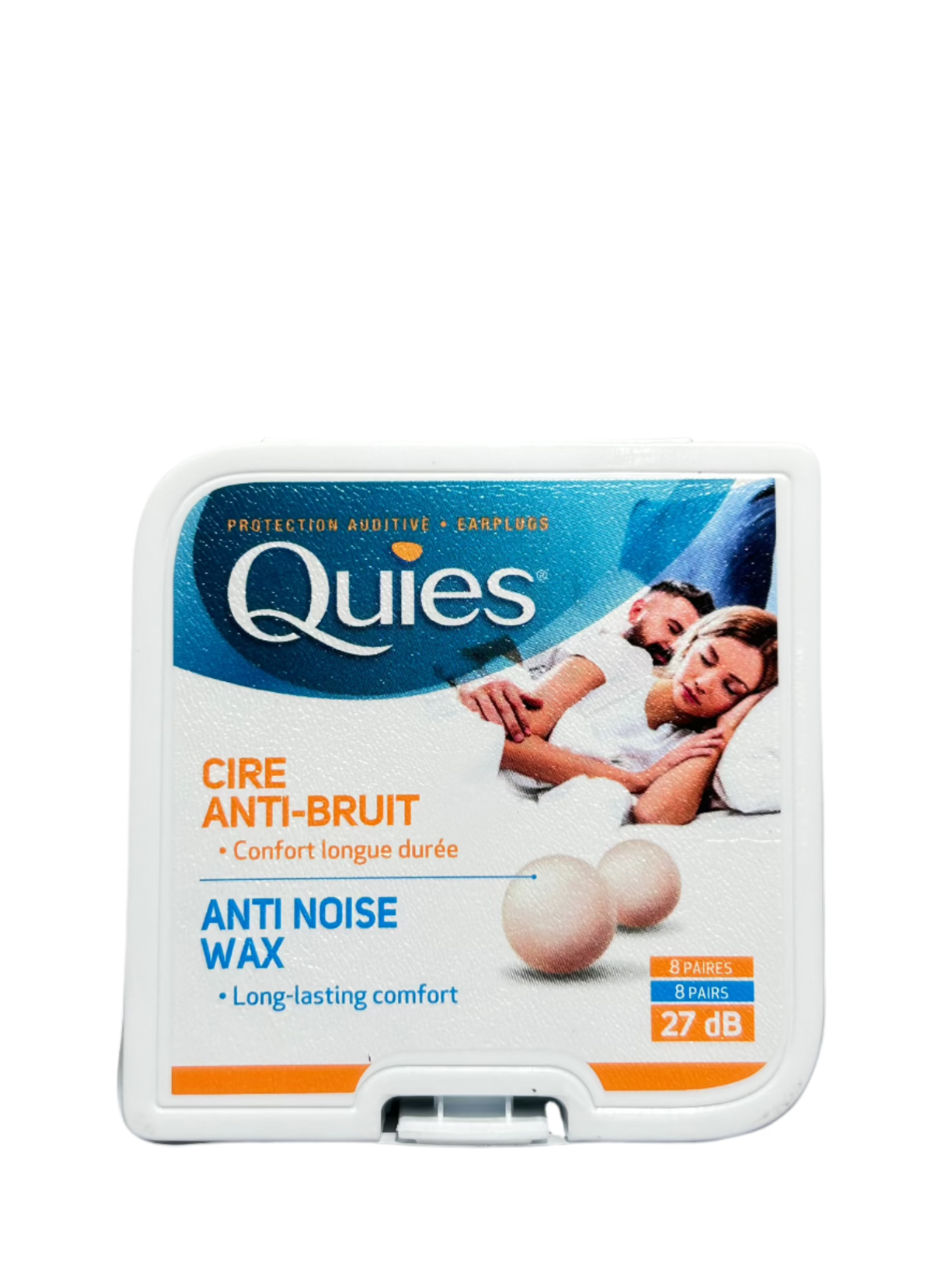 QUIES Boules Natural Wax Ear Plugs 8 pairs - John Bell & Croyden