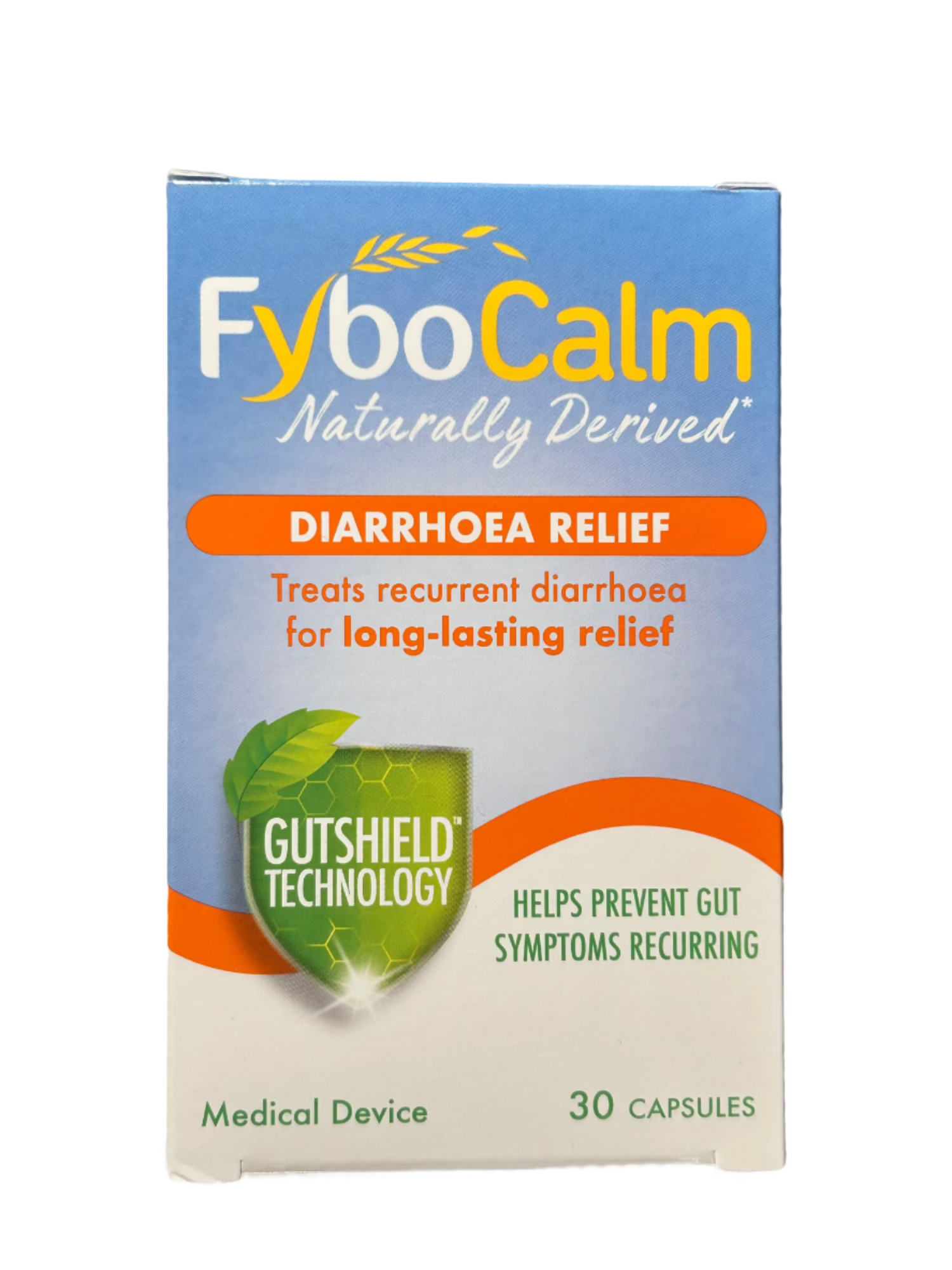 FyboCalm Diarrhoea Relief 30 capsules - John Bell & Croyden