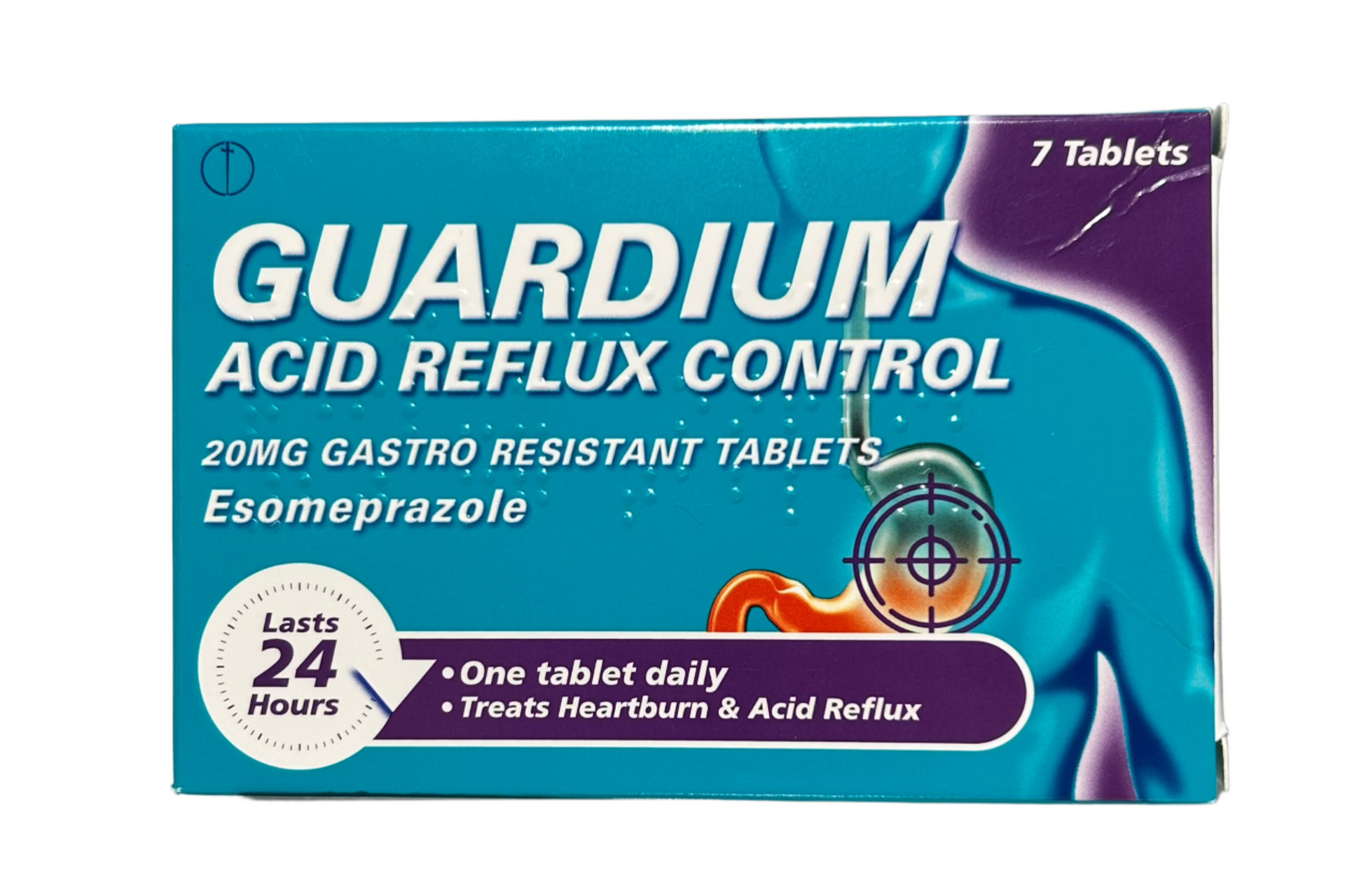 Guardium Acid Reflux Control 20mg Esomeprazole 7 tablets - John Bell ...