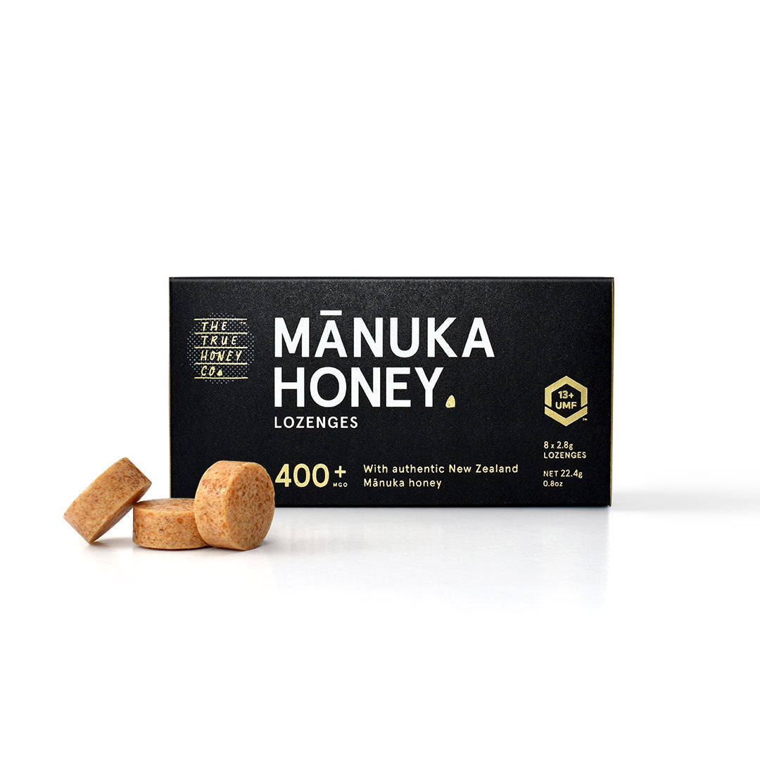 The True Honey Co Manuka Honey 400+ MGO Lozenges 22g - John Bell ...