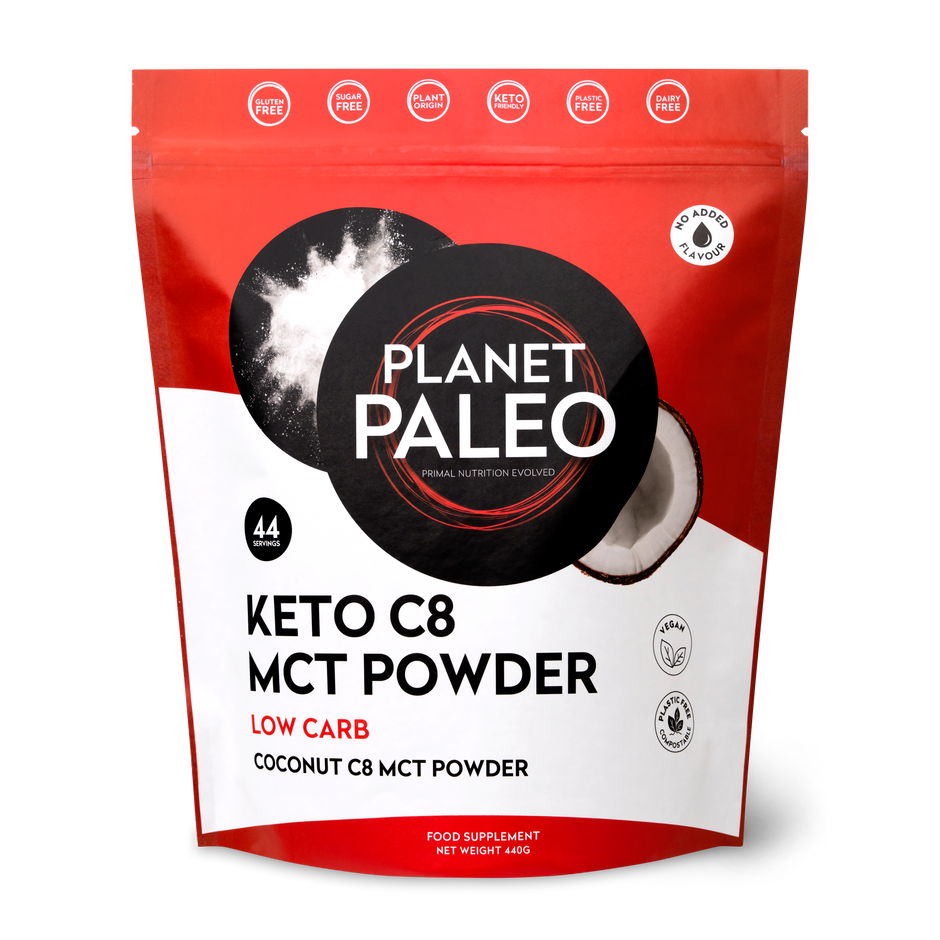 PLANET PALEO Keto C8 MCT Powder 440g – John Bell & Croyden