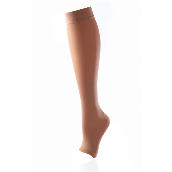 ACTIVA BRITISH STANDARD Below Knee Open Toe Stockings Class 1 Sand ...