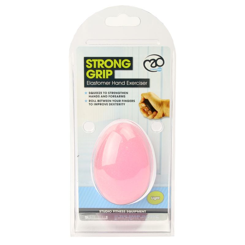 THE MAD GROUP Strong Grip Elastomer Hand Exerciser Light (Pink) - John ...