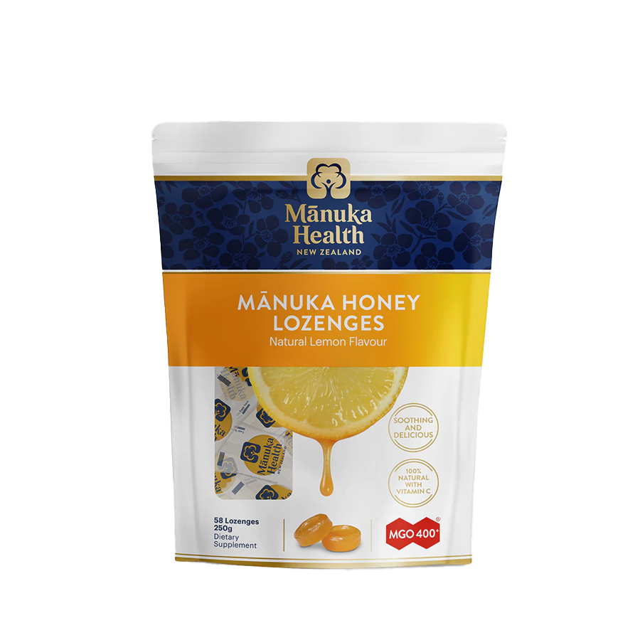 Manuka Health Manuka Honey & Lemon Lozenges 250g - John Bell & Croyden ...