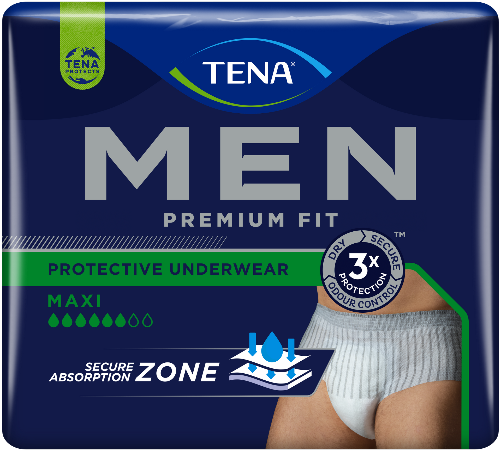 TENA Mens Underwear Maxi Small/Medium 10 units - John Bell & Croyden ...