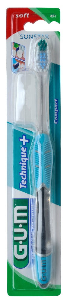 GUM Technique+ Compact Soft Toothbrush - John Bell & Croyden