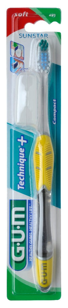 GUM Technique+ Compact Soft Toothbrush - John Bell & Croyden
