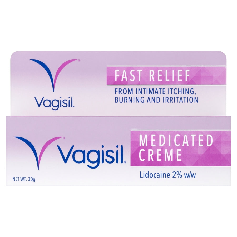 VAGISIL Vagisil Medicated Creme Fast Relief from Intimate Itch 30g ...