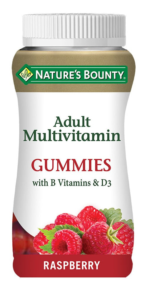 NATURE'S BOUNTY Adult Multivitamin Gummies with B vitamins and D3 60 ...