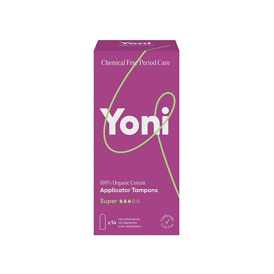 YONI Organic Applicator Tampons Super 14 units – John Bell & Croyden