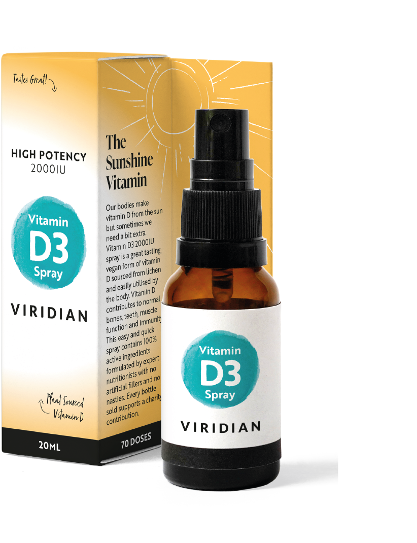 VIRIDIAN Vitamin D3 Spray 20ml – John Bell & Croyden